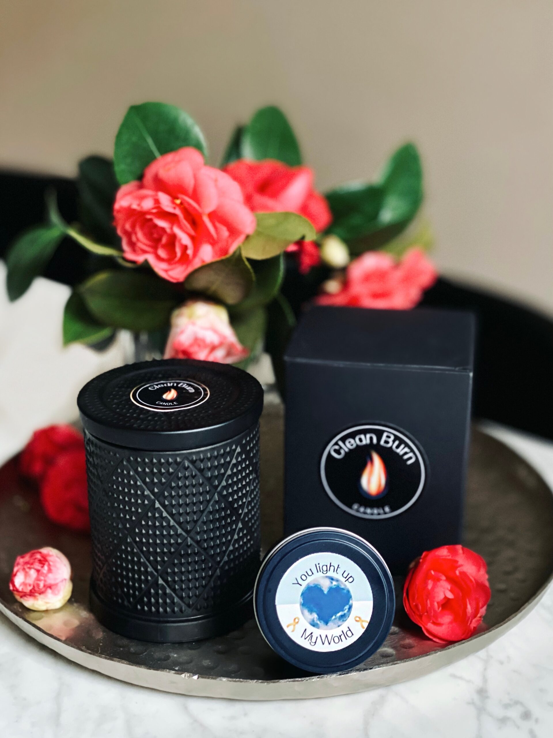 Gio Collection | Matte Black Candle Jar | Clean Burn Candle